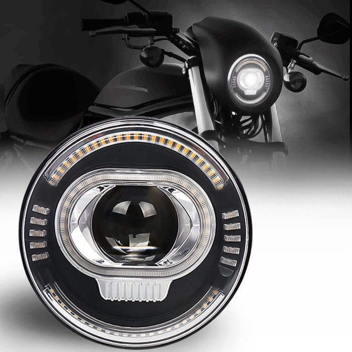 Amexmart New LED 7 inch Headlight Motorcycle Headlamp for Harley ...