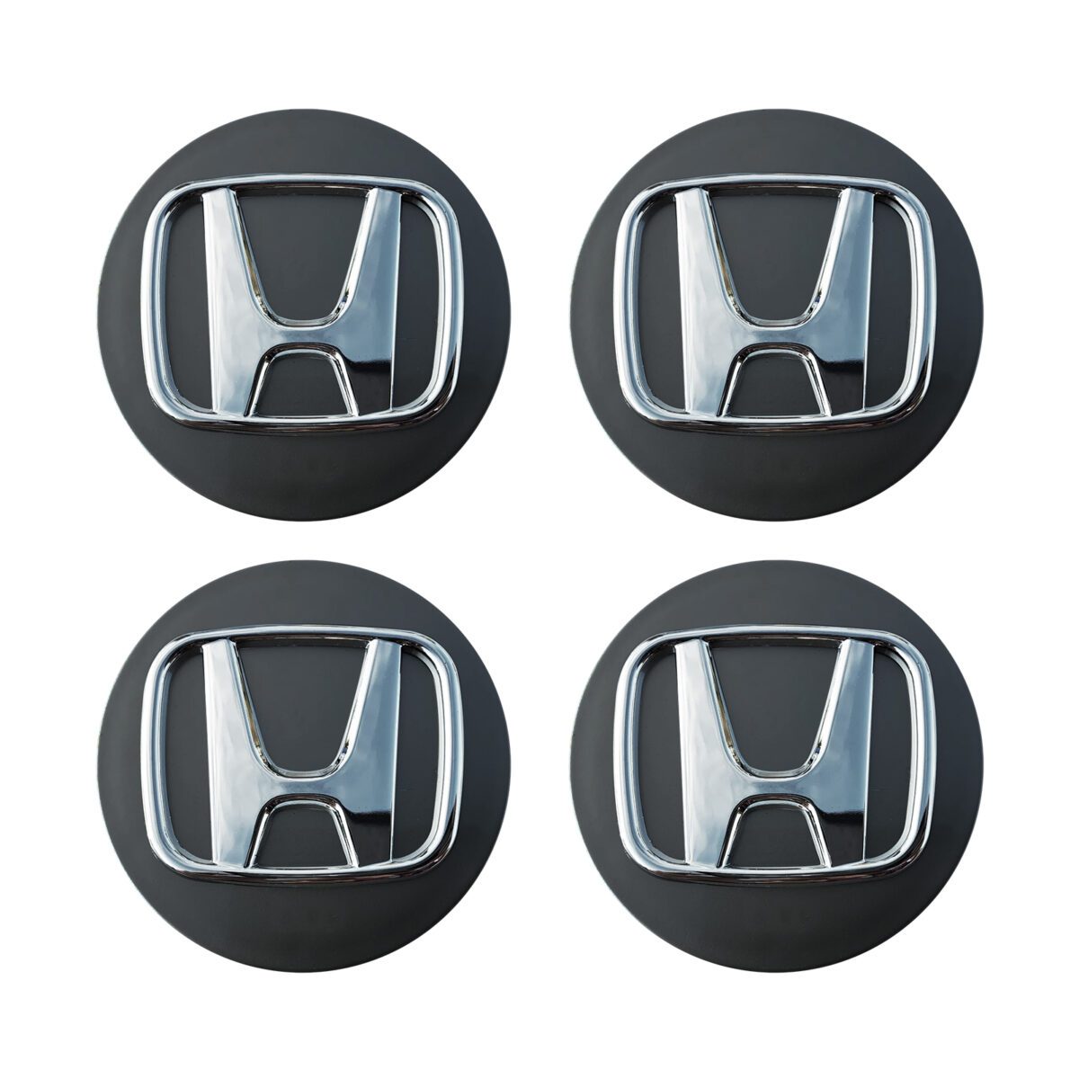 Honda Wheel Center Caps Black Chrome Rim Logo Hub caps 2.75″(4Pcs ...